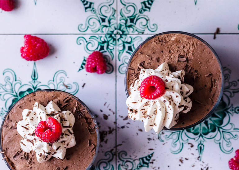 Raspberry Chocolate Maca Mousse Recipe | Navitas Organics