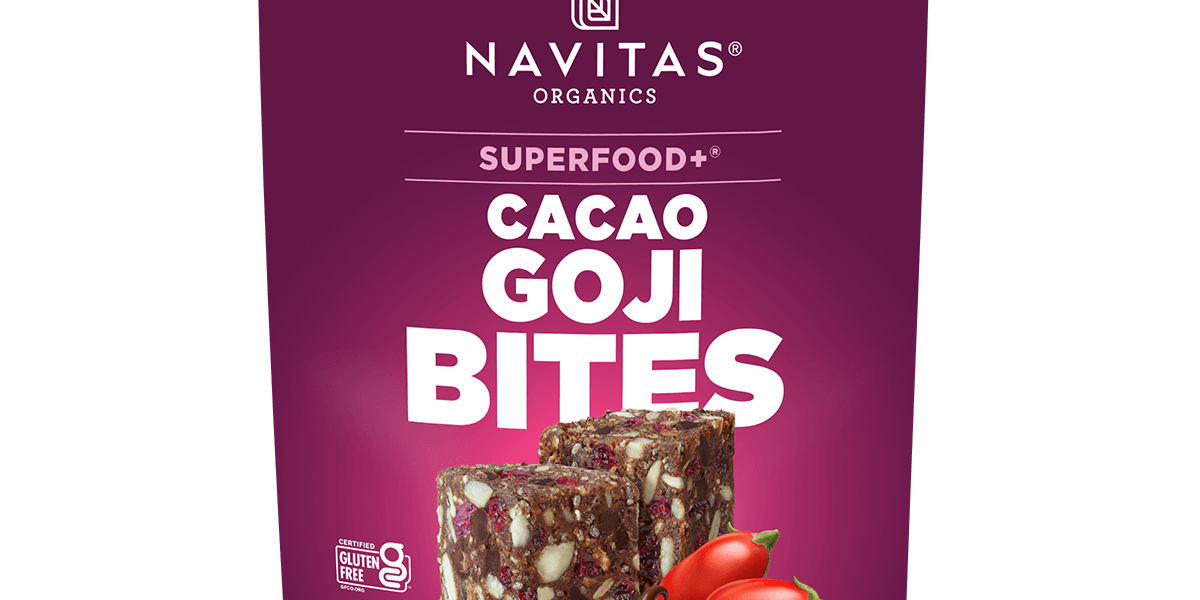Superfood+ Cacao Goji BITES 8 oz | Navitas Organics