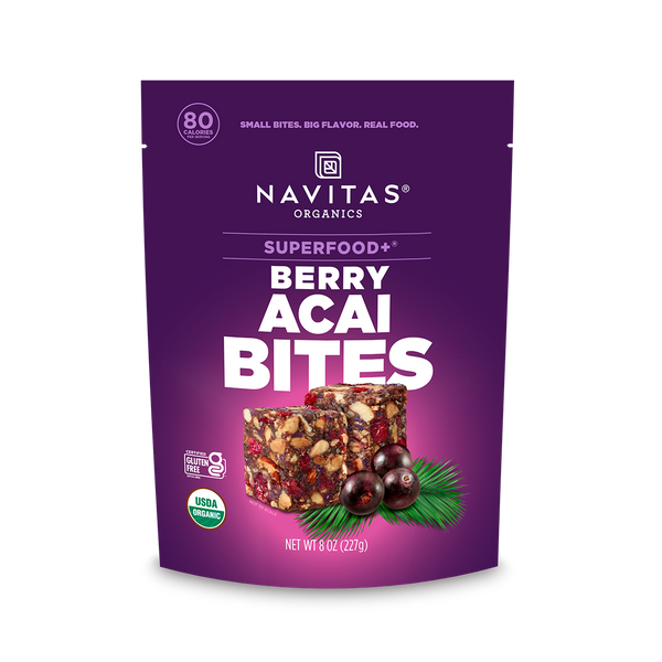 Superfood+ Berry Acai BITES | Navitas Organics