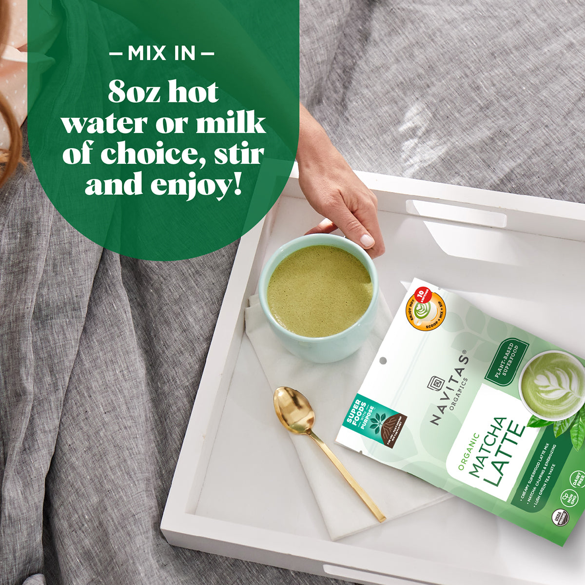 Instant Matcha Latte Mix | Navitas Organics