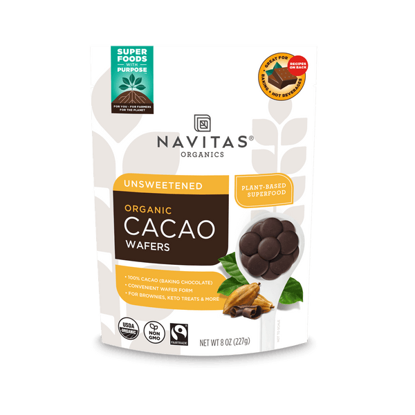 Organic Cacao Wafers for Baking & Desserts | Navitas Organics